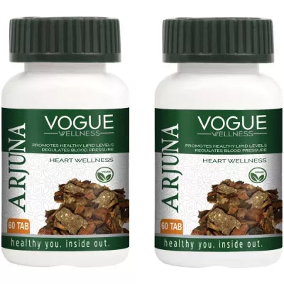 Vogue Wellness Arjun Tablets Pack of 2 - 60 Tablets – AyushKart