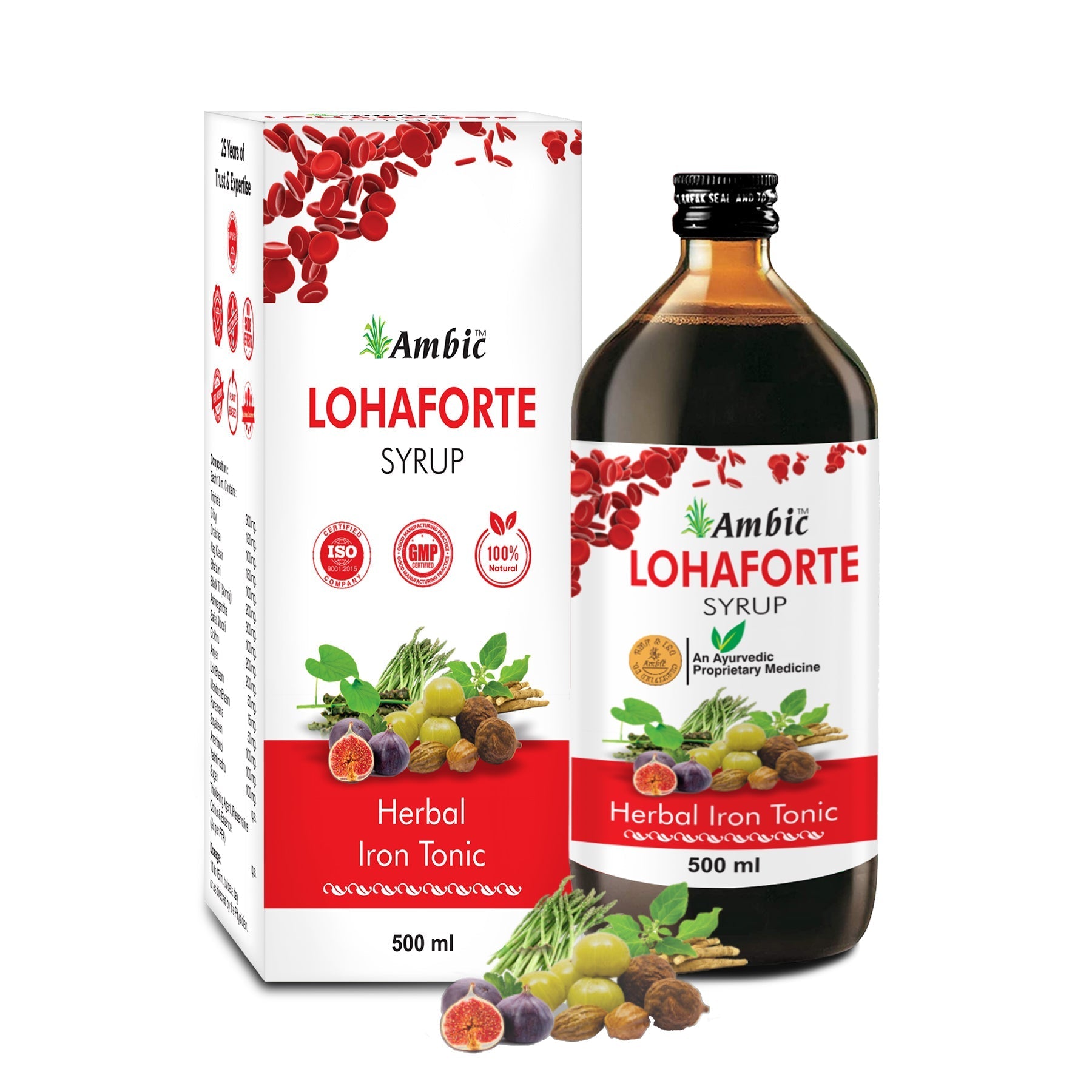 Ambic Lohaforte Syrup - 500 ml – AyushKart