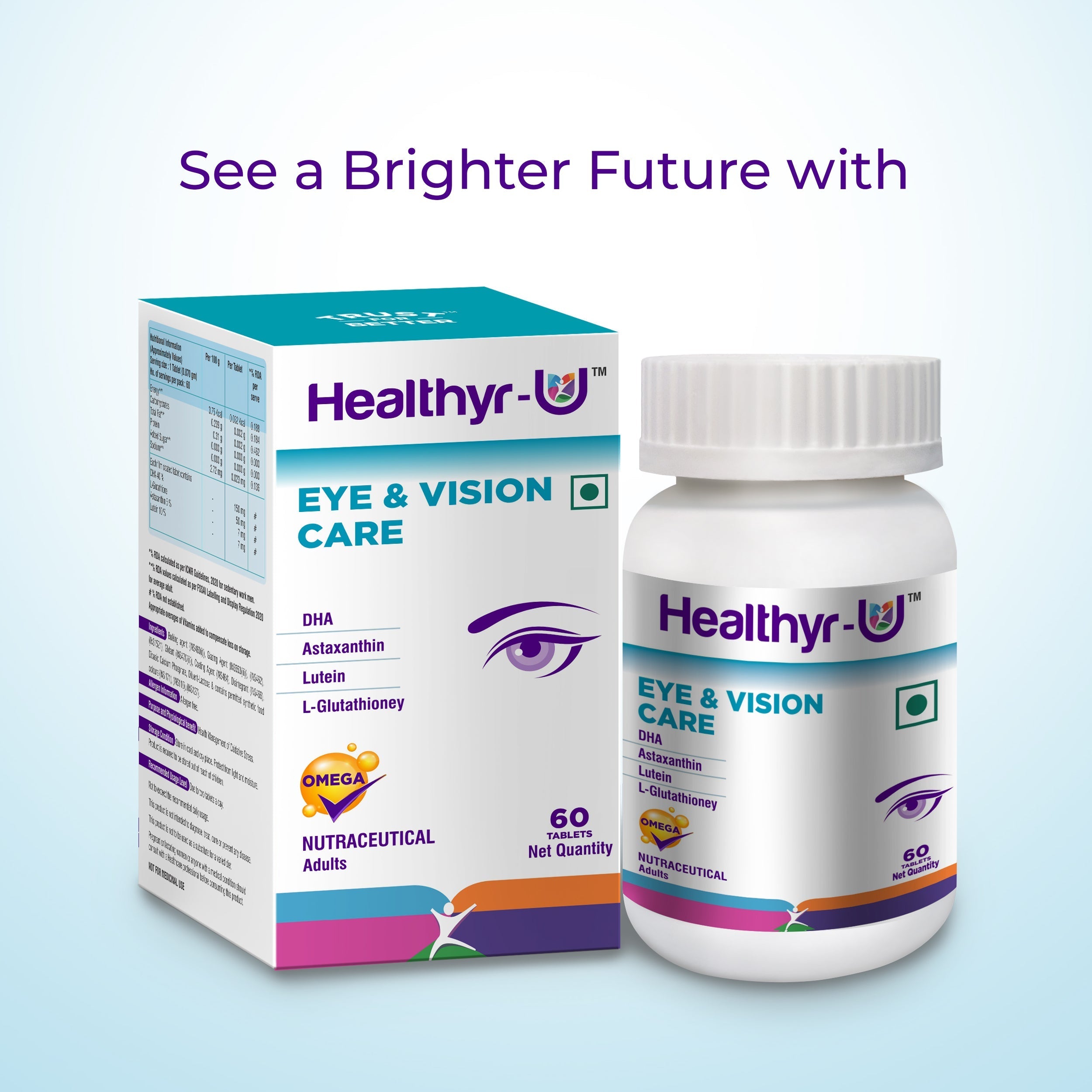 Healthyr-u Eye and Vision Care Tablet - 60 tabs – AyushKart