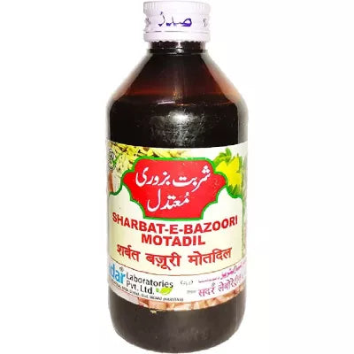 Sadar Dawakhana Sharbat Bazoori Motadil - 200 ml – AyushKart