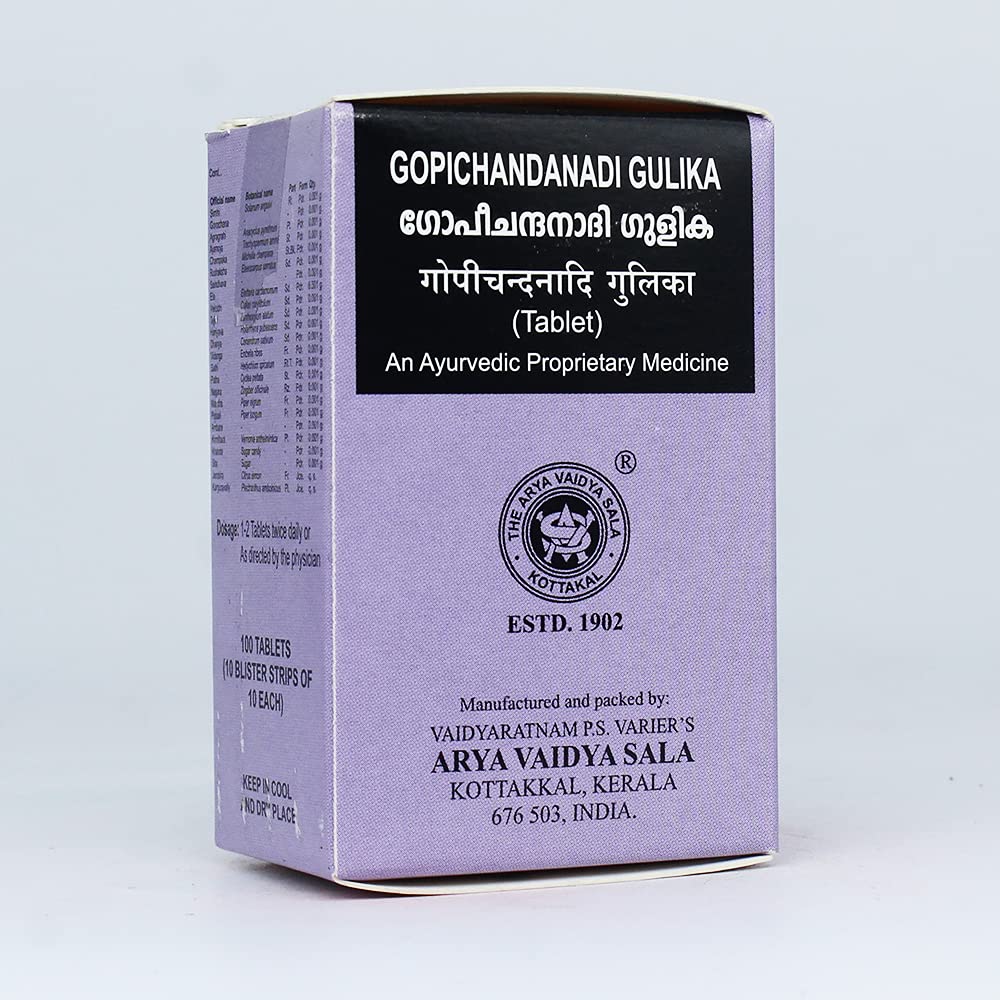 Kottakkal Arya Vaidya Sala Gopeechandanadi Gulika - 100 tabs – AyushKart