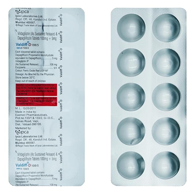 IPCA Valdiff D 100/5 - Strip of 10 Tablets – AyushKart