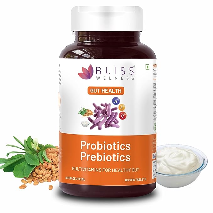 Bliss Welness Prebiotics and Probiotic Supplements - 60 tabs – AyushKart