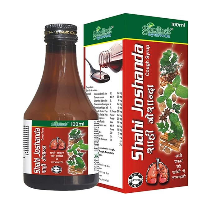 Goodluck Ayurveda Shahi Joshanda Cough Syrup - 100 ml – AyushKart