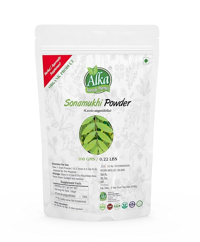 Alka Ayurvedic Senna / Sonamukhi Powder - 100 gms – AyushKart