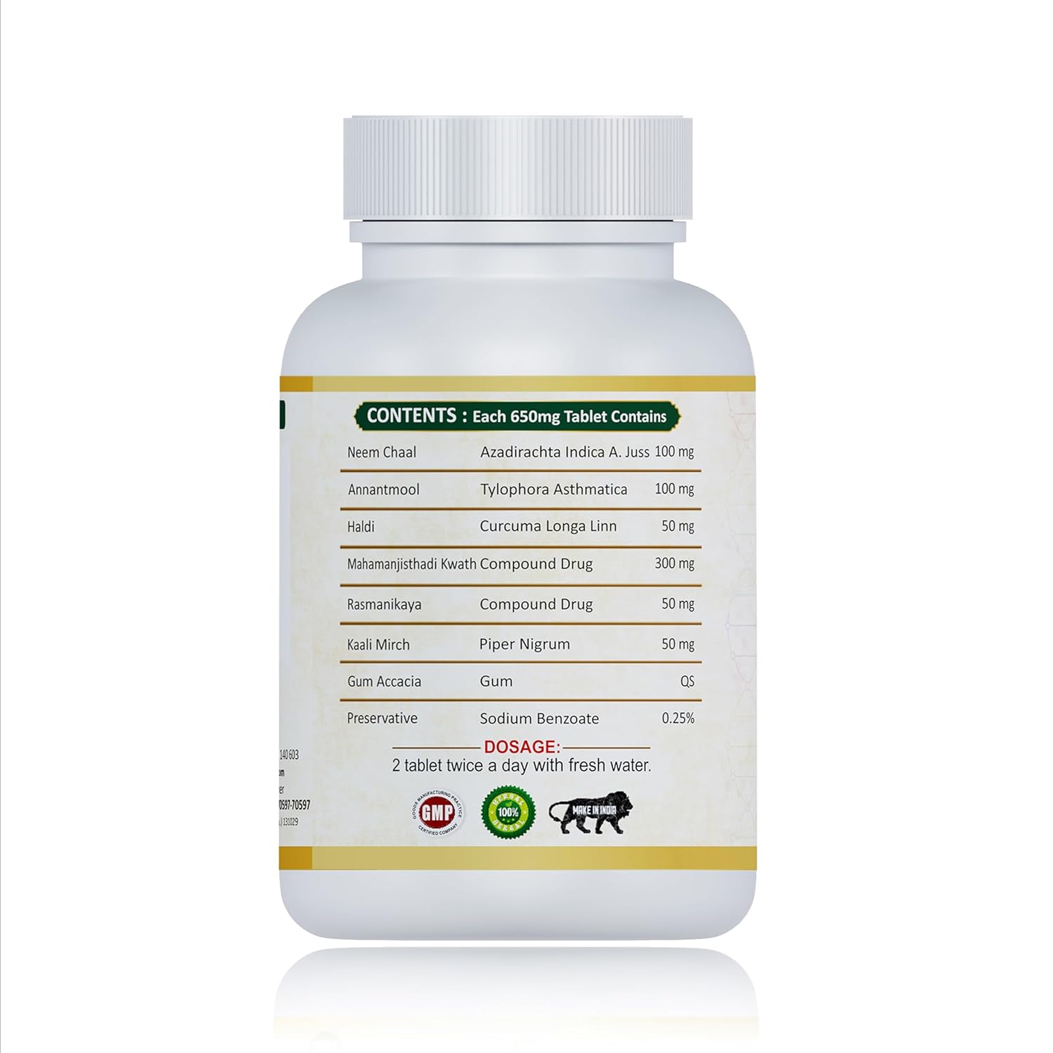 Jeena Sikho Vitiligo Tablets - 60 Tabs – AyushKart