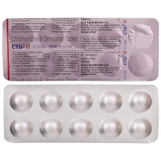 IPCA CTD-O 12.5/40 - Strip of 10 Tablets – AyushKart