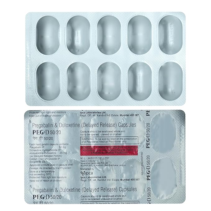 IPCA Peg D 50/20 - Strip of 10 Capsules – AyushKart