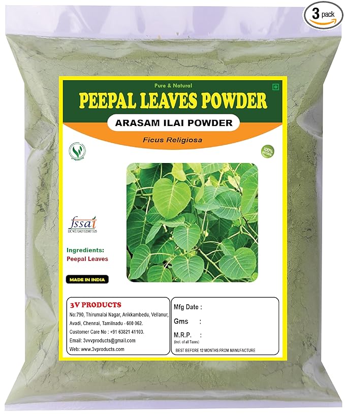3V Products Peepal Leaf Powder - Pack of 3 - 100 gms – AyushKart