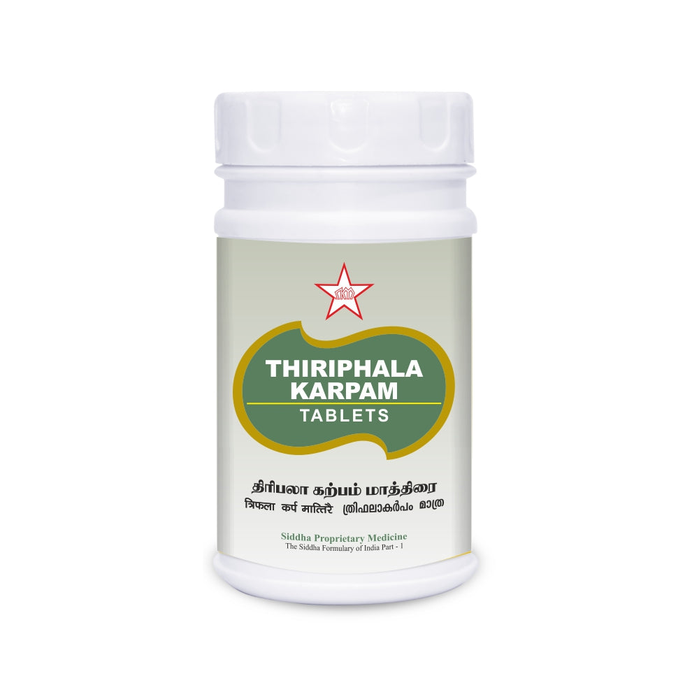 SKM Siddha And Ayurveda Thiripala Karpam Tablet - 500 tabs – AyushKart