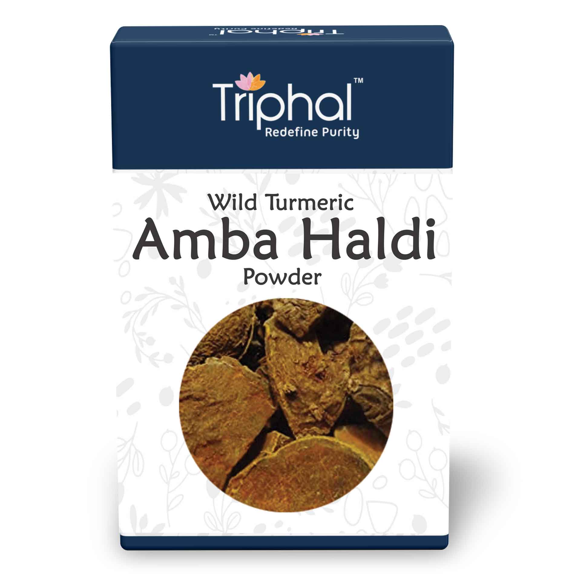 Triphal Amba Haldi Powder - Curcuma Amada - Wild Turmeric Powder - Man ...