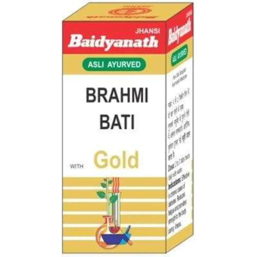 Baidyanath Brahmi Bati with Gold – AyushKart
