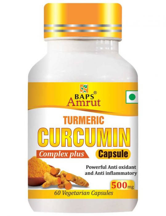Baps Amrut Turmeric Curcumin Complex Plus Capsule - 60 tabs – AyushKart