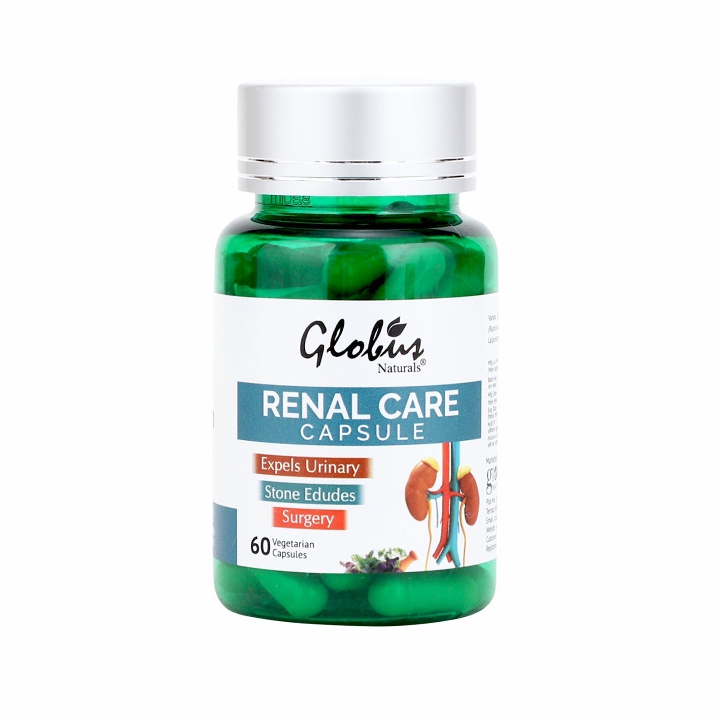 Globus Naturals Renal Care Ayurvedic Capsules for kidney Stone & Urina ...