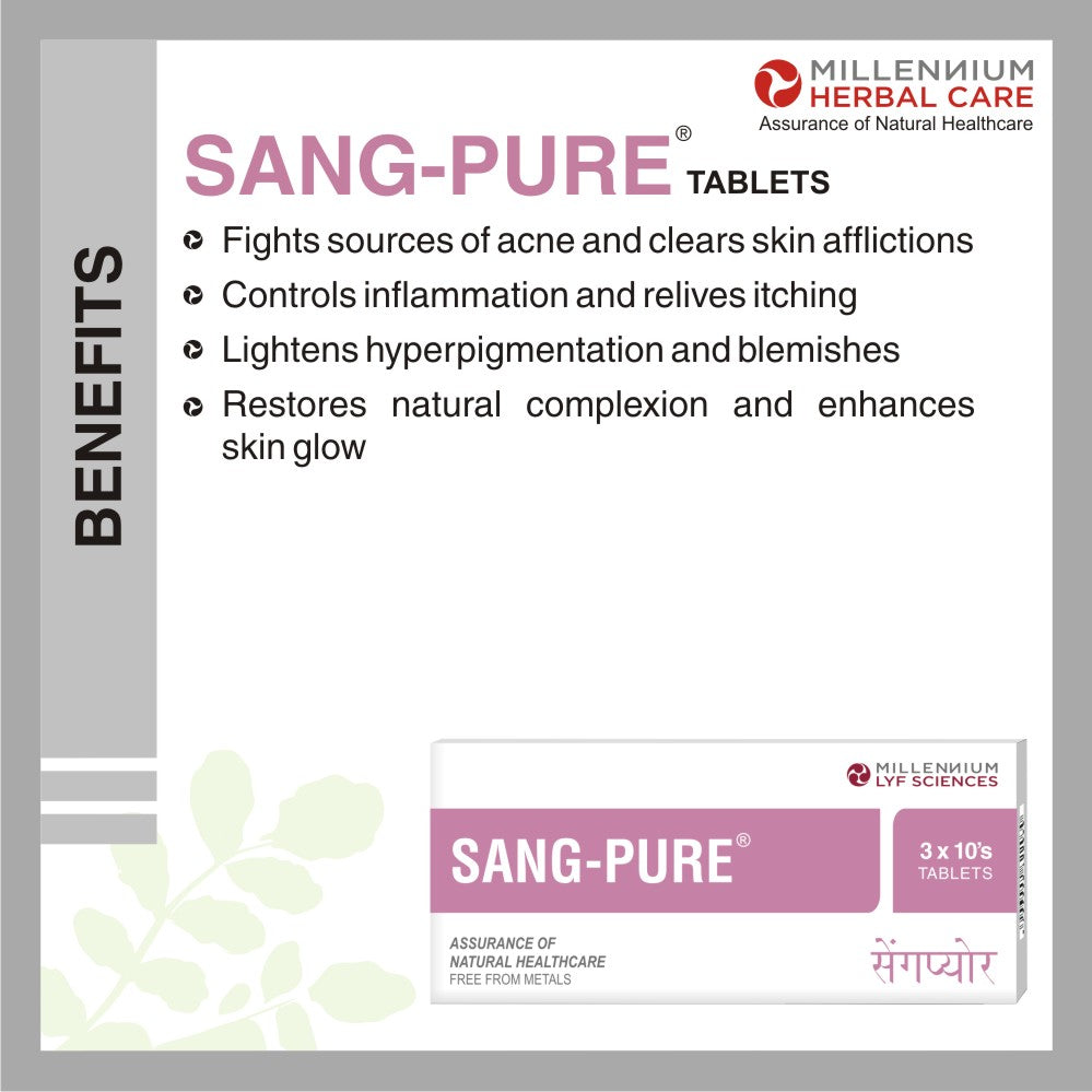 Millennium Herbal Sang-pure Tablets - 120 Tablets – AyushKart