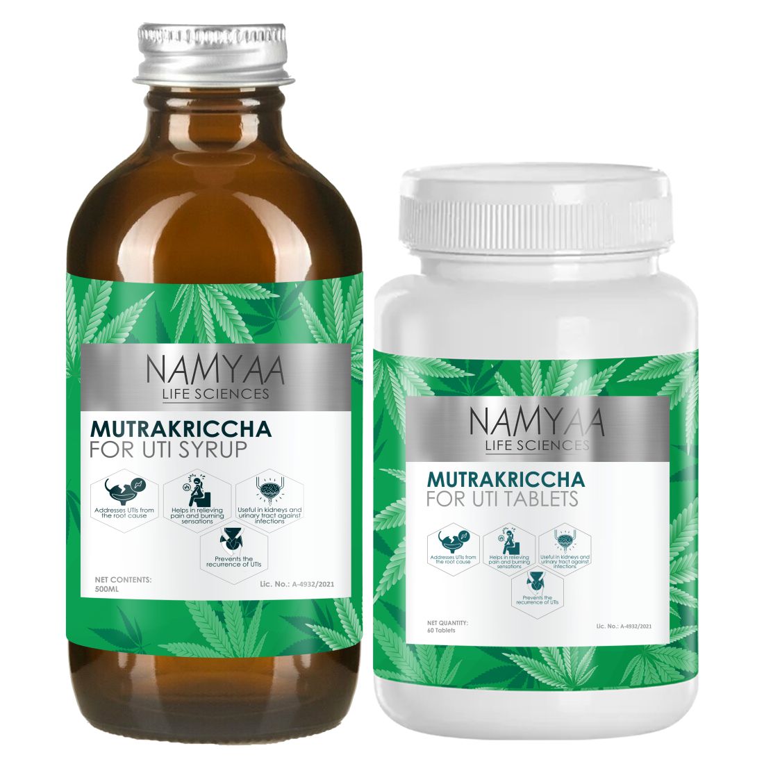 Namyaa Mutrakriccha UTI Syrup with Tablet Combo – AyushKart