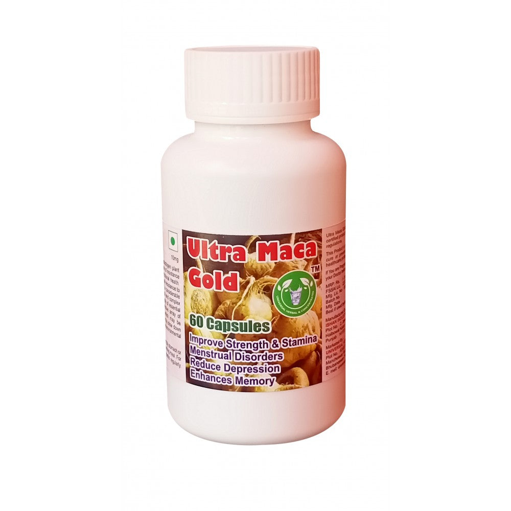 Universal Herbal & Concentrates Ultra Maca Gold Capsules - 60 – AyushKart