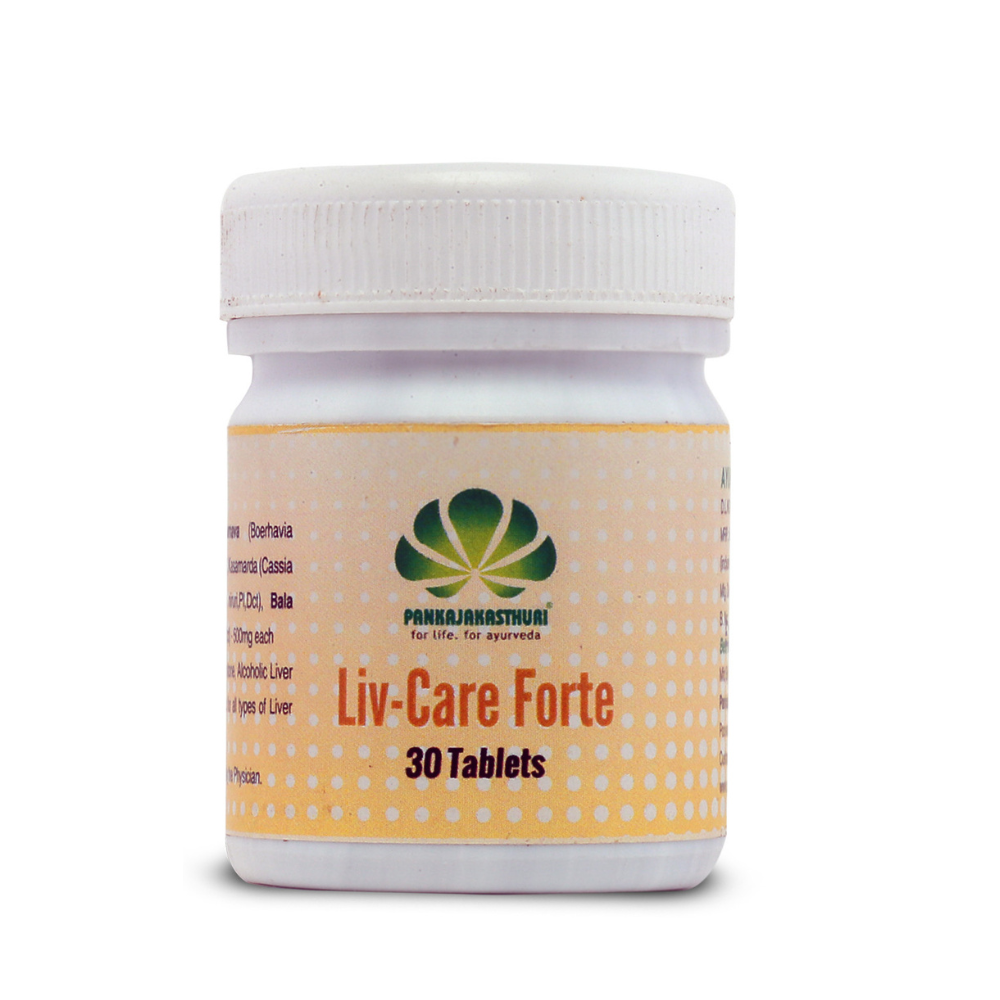 Pankajakasthuri Liv-Care Forte - 30 Tabs – AyushKart