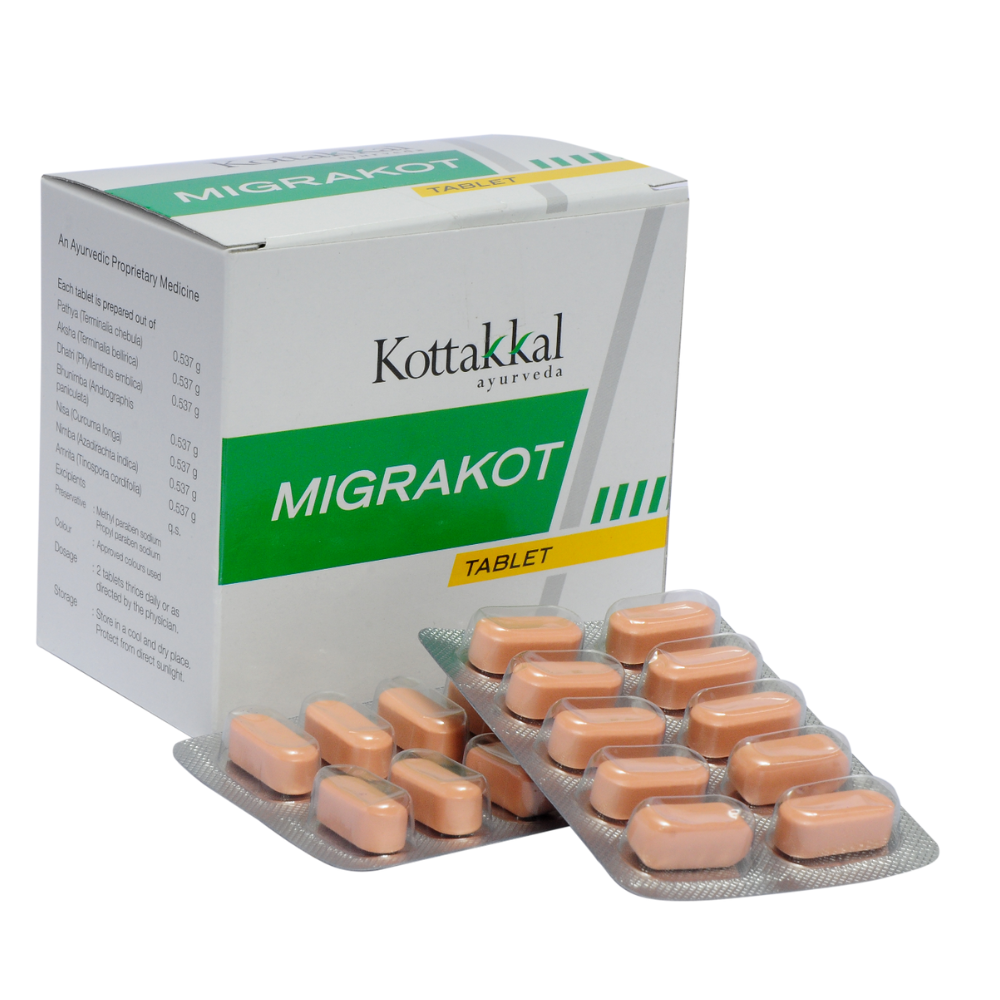 Kottakkal Arya Vaidya Sala Migrakot Tablet - 100 tabs – AyushKart
