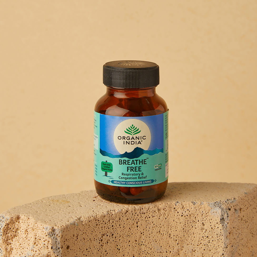Organic India Breathe Free Capsules - 60 Cap – AyushKart