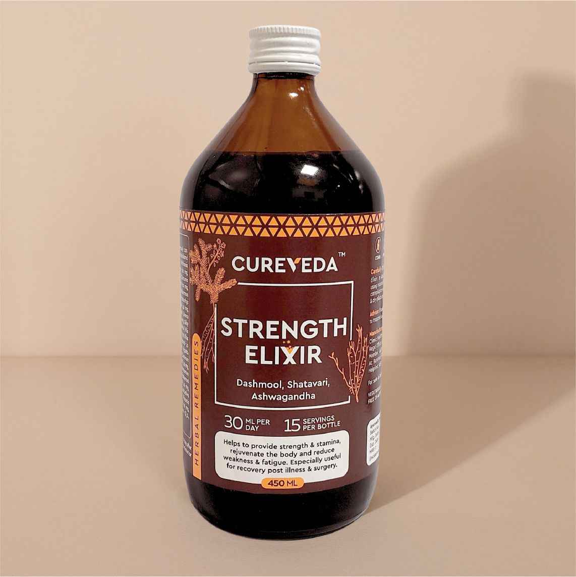 Cureveda Strength Elixir - 450 ml – AyushKart